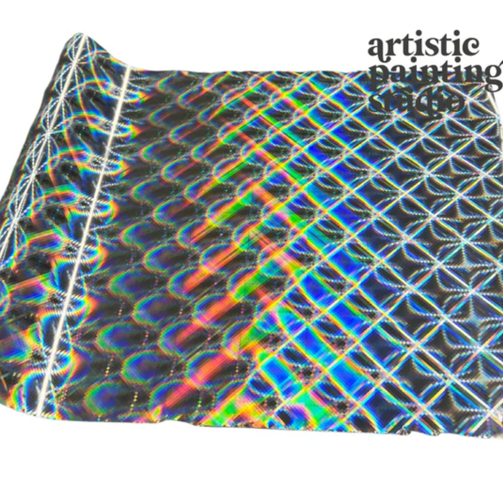 HYPER PLAID - Holographic - Rub On Metallic Foil by APS - Textile Frie ...