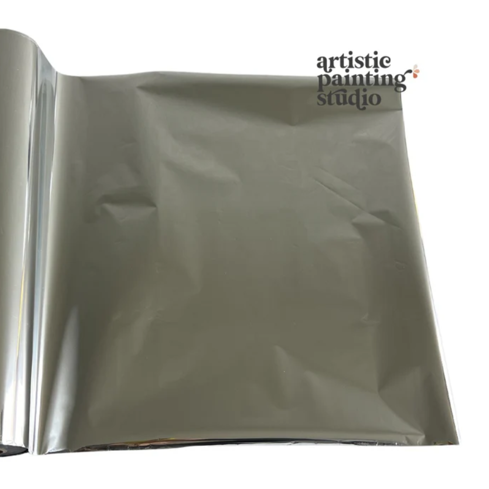 Silver Lining - Rub On Metallic Foil by APS - Silver on both sides gre ...